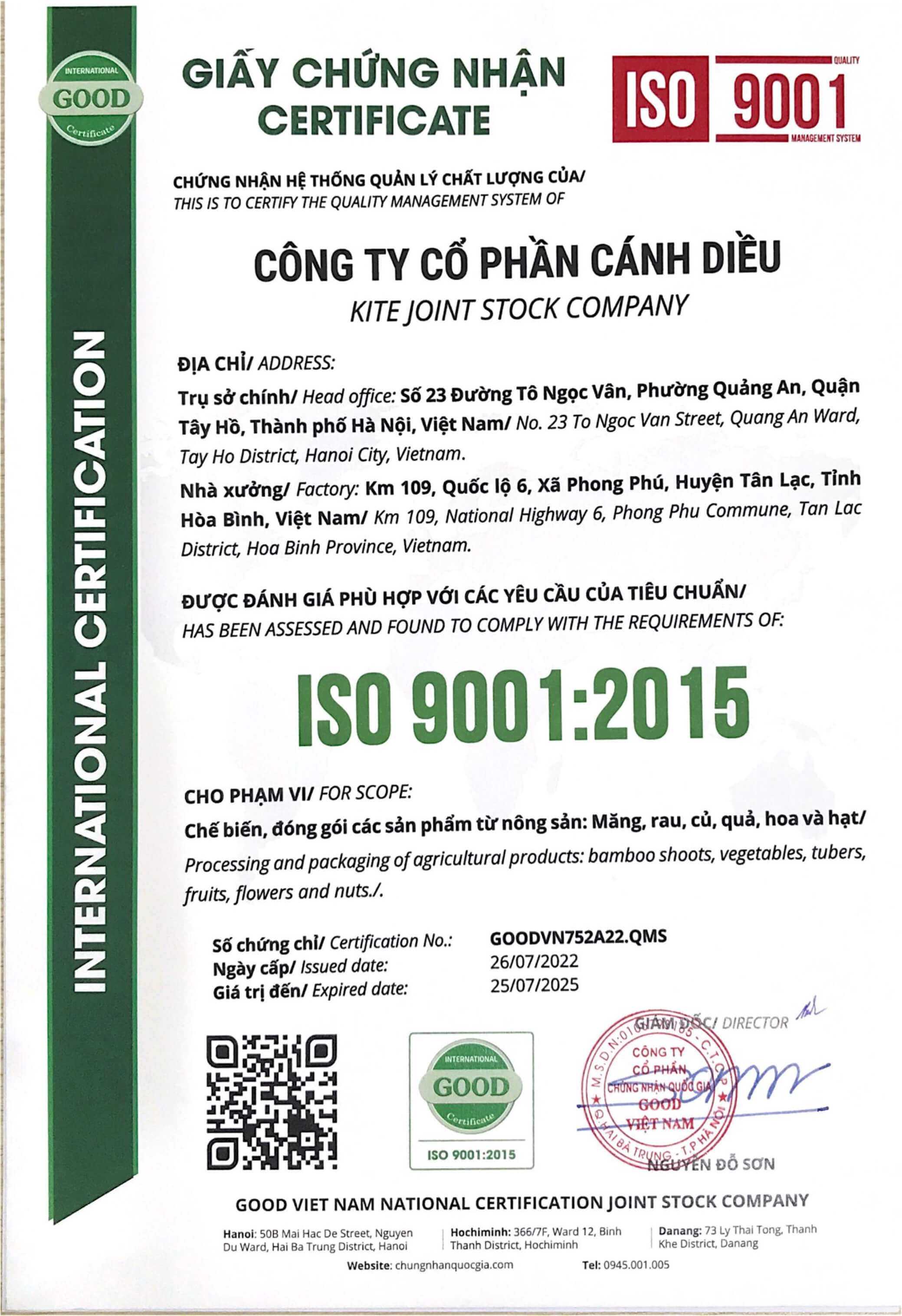 CÔNG TY CỔ PHẦN CÁNH DIỀU